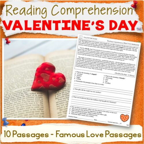 Valentine's Day Reading Comprehension - Passages with Questions and ...