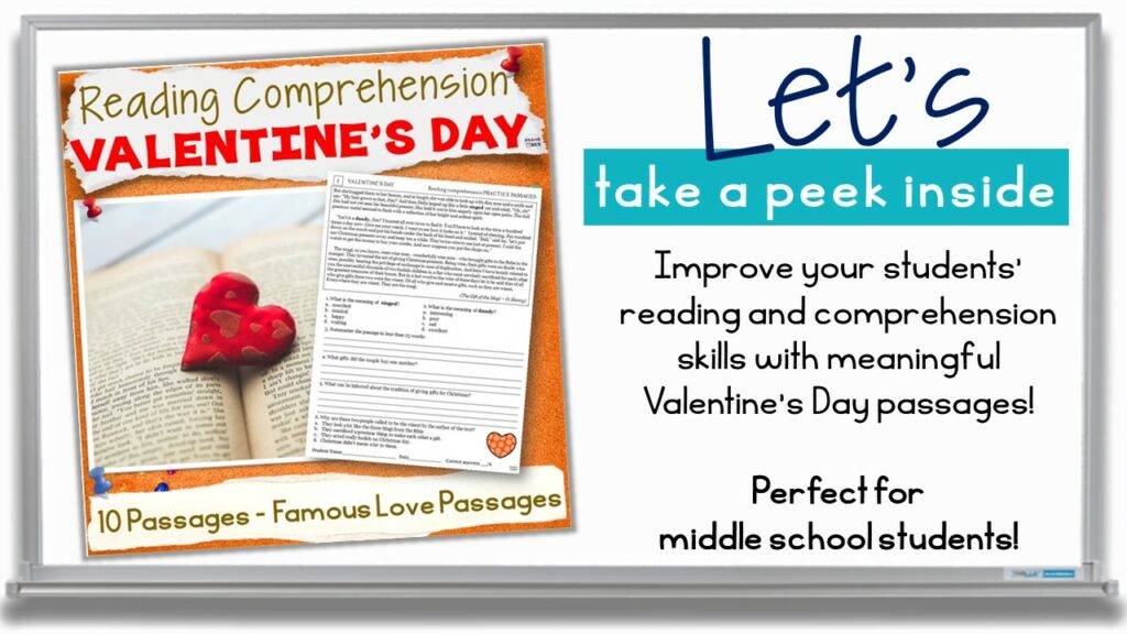 Valentine's Day Reading Comprehension - Passages with Questions and ...