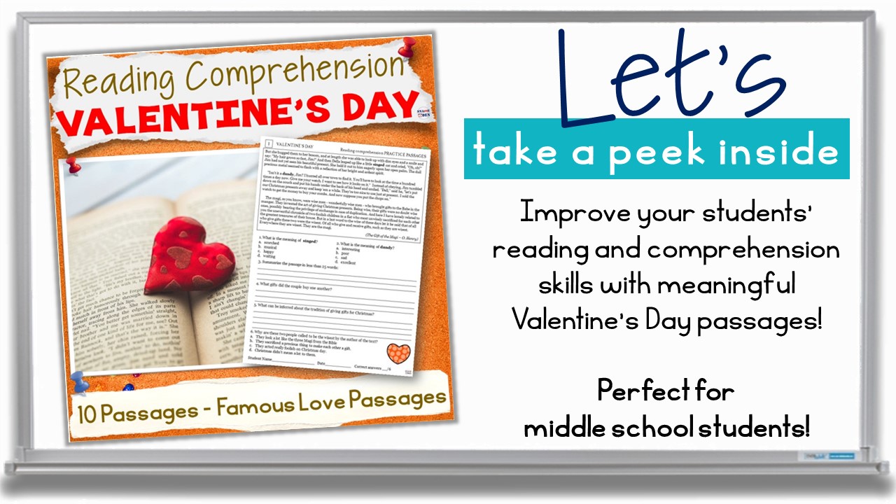Valentine's Day Reading Comprehension - Passages with Questions and ...