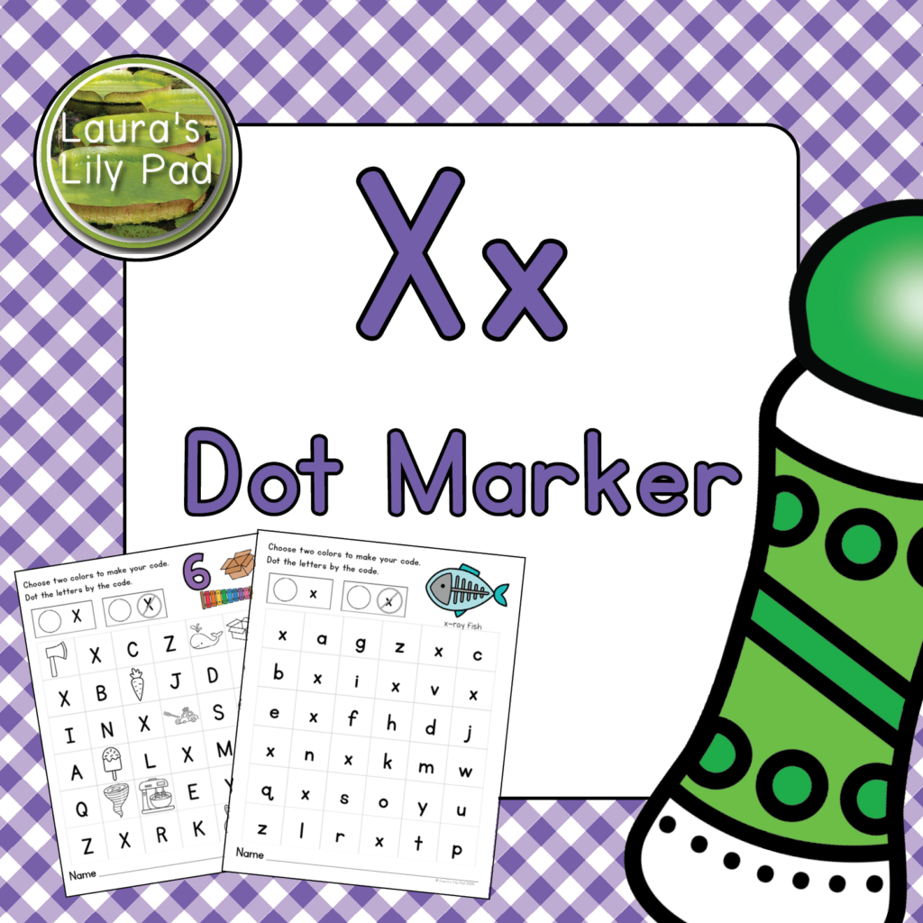Alphabet Letter X Dot Marker Center | Made By Teachers