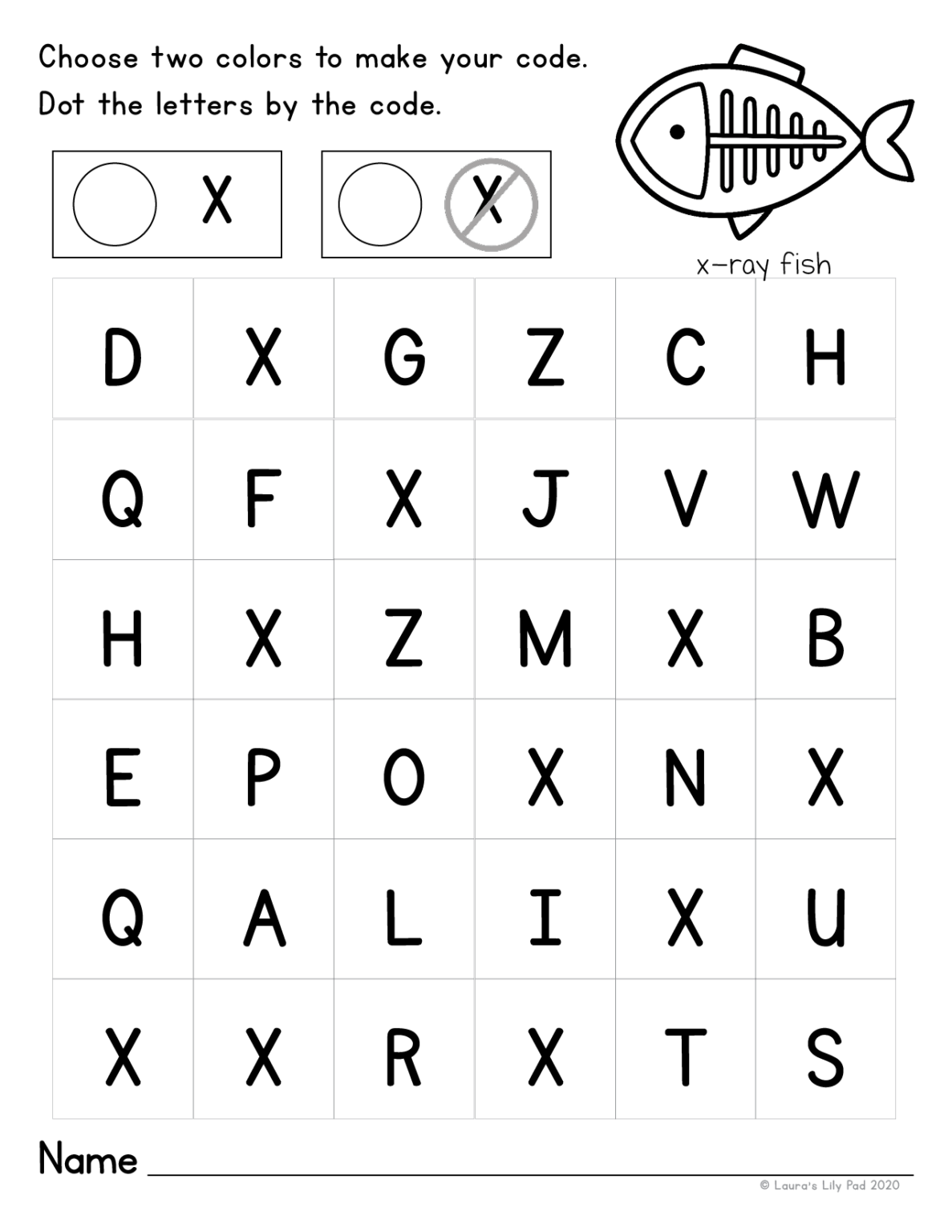 Alphabet Letter X Dot Marker Center | Made By Teachers