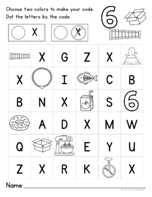 Alphabet Letter X Dot Marker Center | Made By Teachers