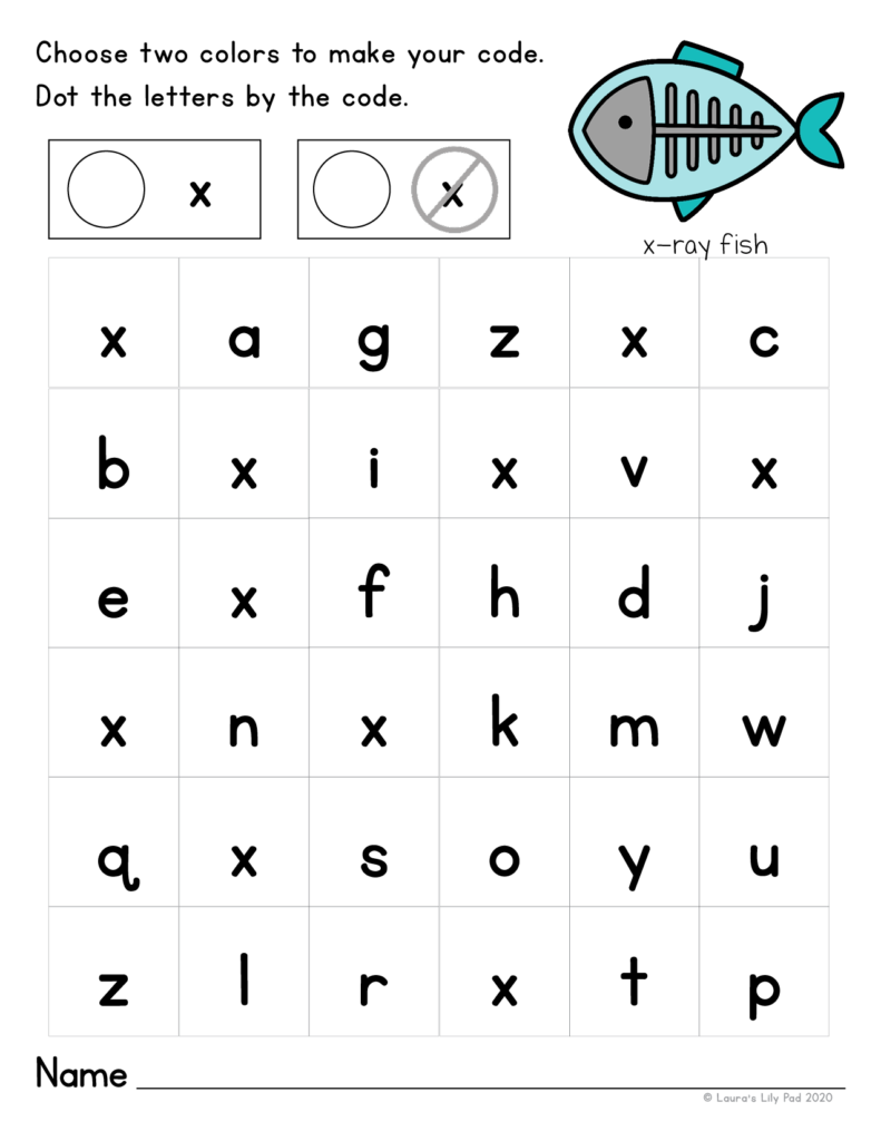 Alphabet Letter X Dot Marker Center | Made By Teachers