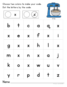 Alphabet Letter X Dot Marker Center | Made By Teachers