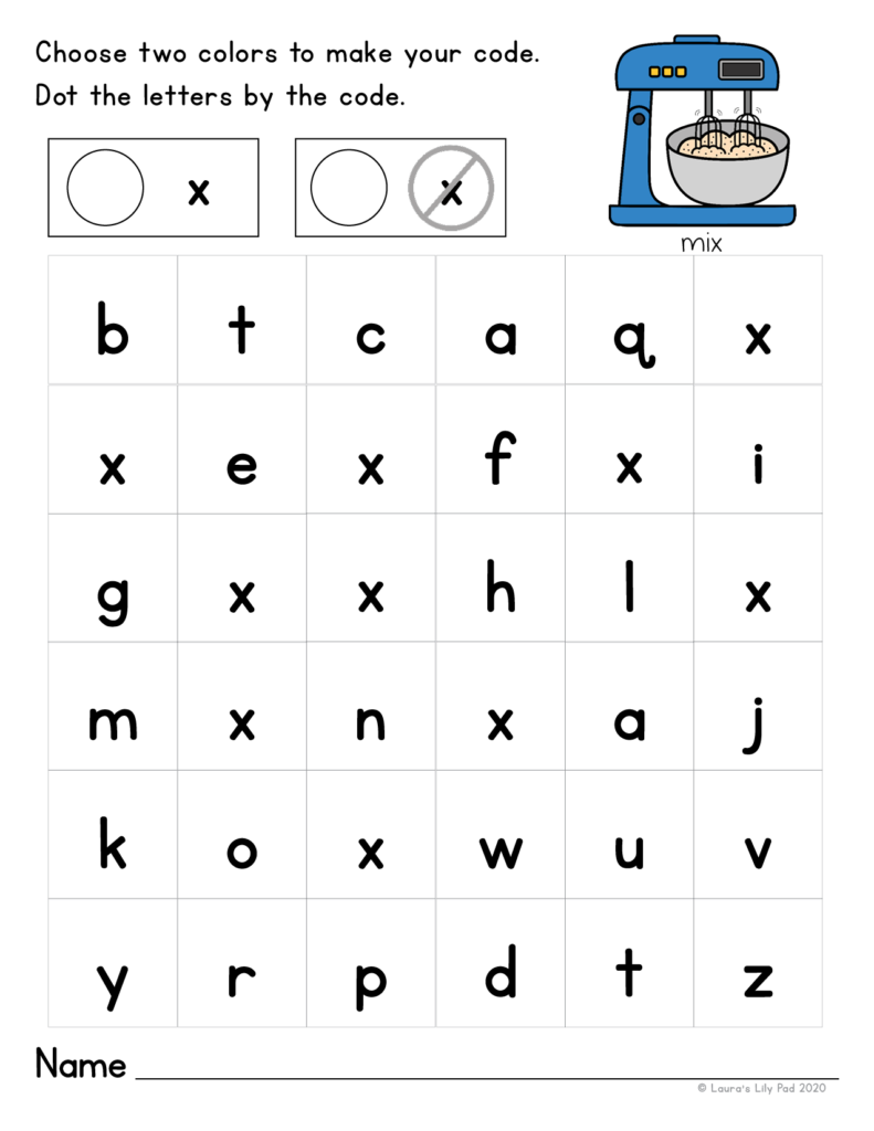Alphabet Letter X Dot Marker Center | Made By Teachers