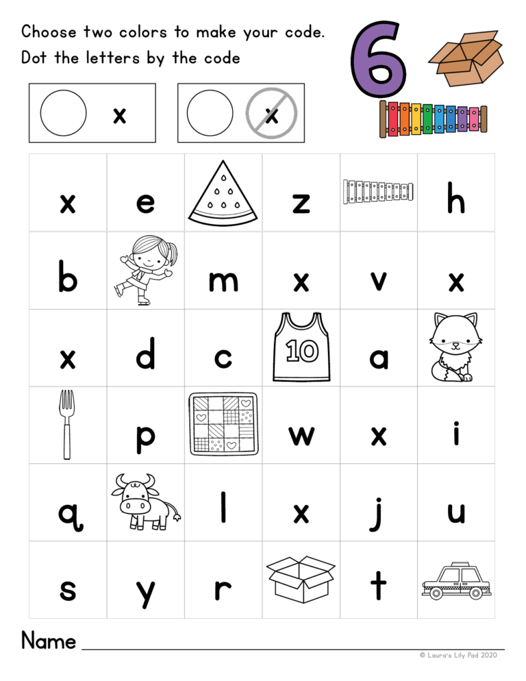 Alphabet Letter X Dot Marker Center | Made By Teachers