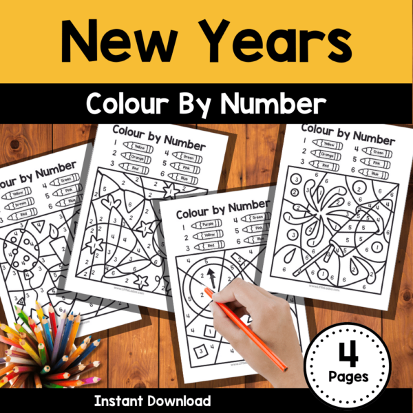 New year Colouring and Activity Pages printable | Made By Teachers