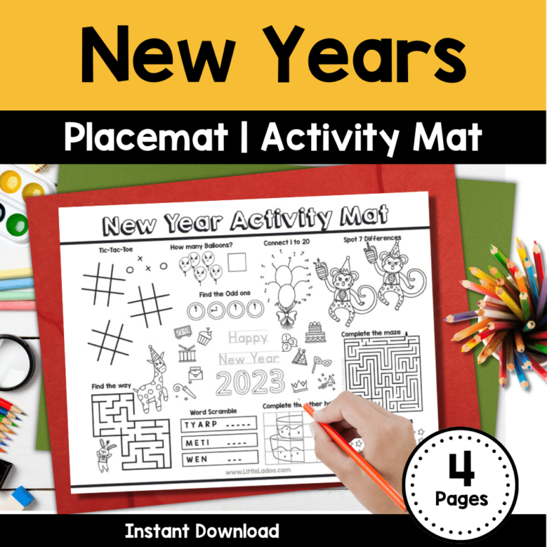 New year Colouring and Activity Pages printable | Made By Teachers
