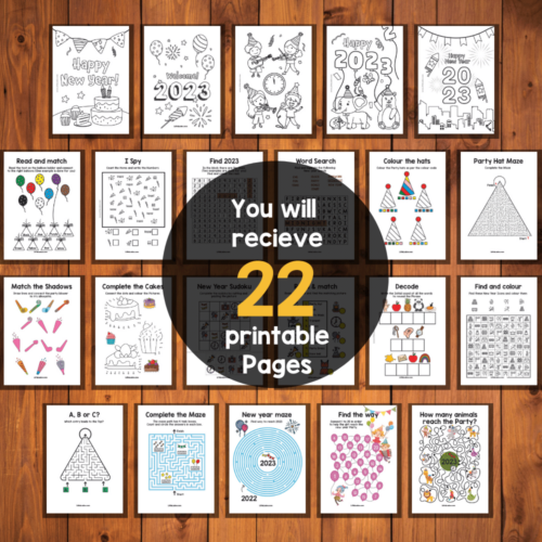 New year Colouring and Activity Pages printable | Made By Teachers