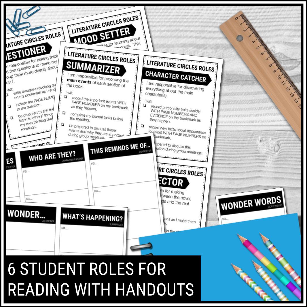 Literature Circle ROLES AND INSTRUCTIONS Book Club Reading ...