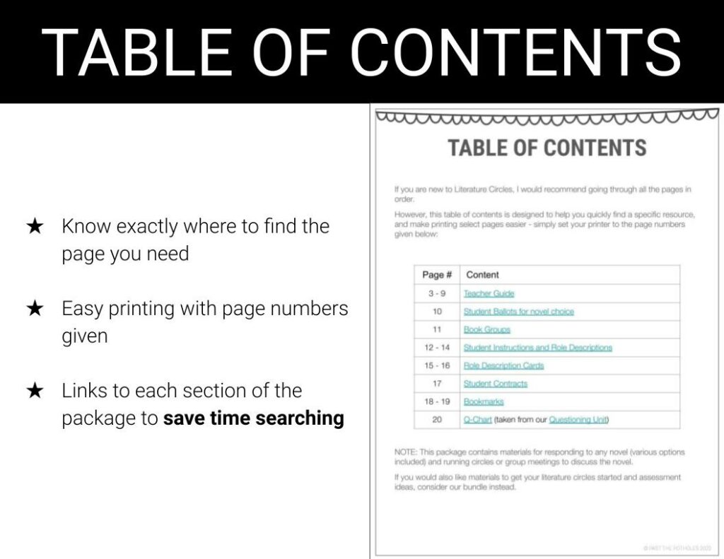 Literature Circle ROLES AND INSTRUCTIONS Book Club Reading ...