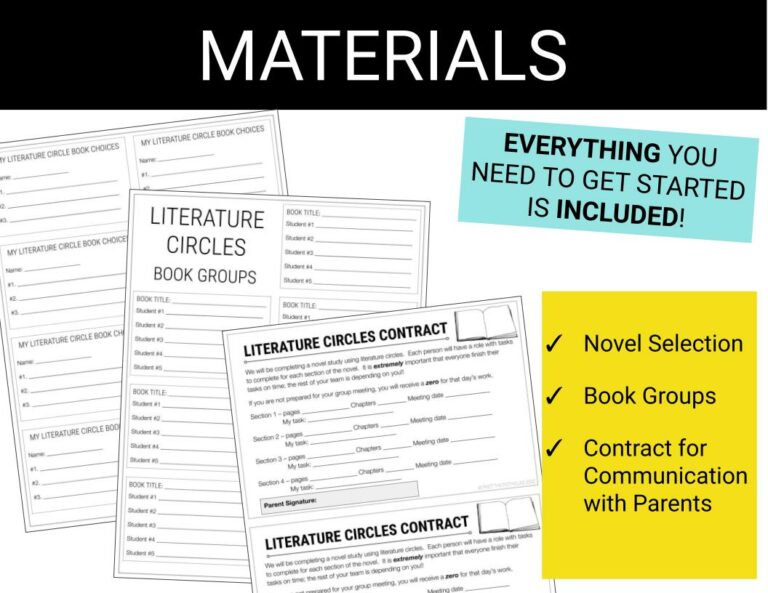 Literature Circle ROLES AND INSTRUCTIONS Book Club Reading ...