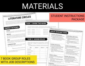 Literature Circle ROLES AND INSTRUCTIONS Book Club Reading ...
