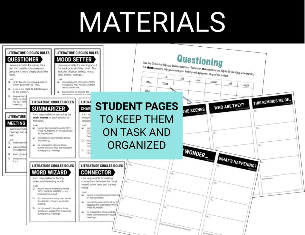 Literature Circle ROLES AND INSTRUCTIONS Book Club Reading ...