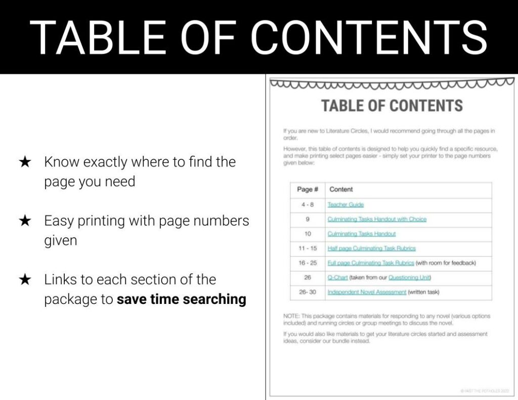 Book Club Projects: Literature Circle ASSESSMENTS and RUBRICS | Made By ...