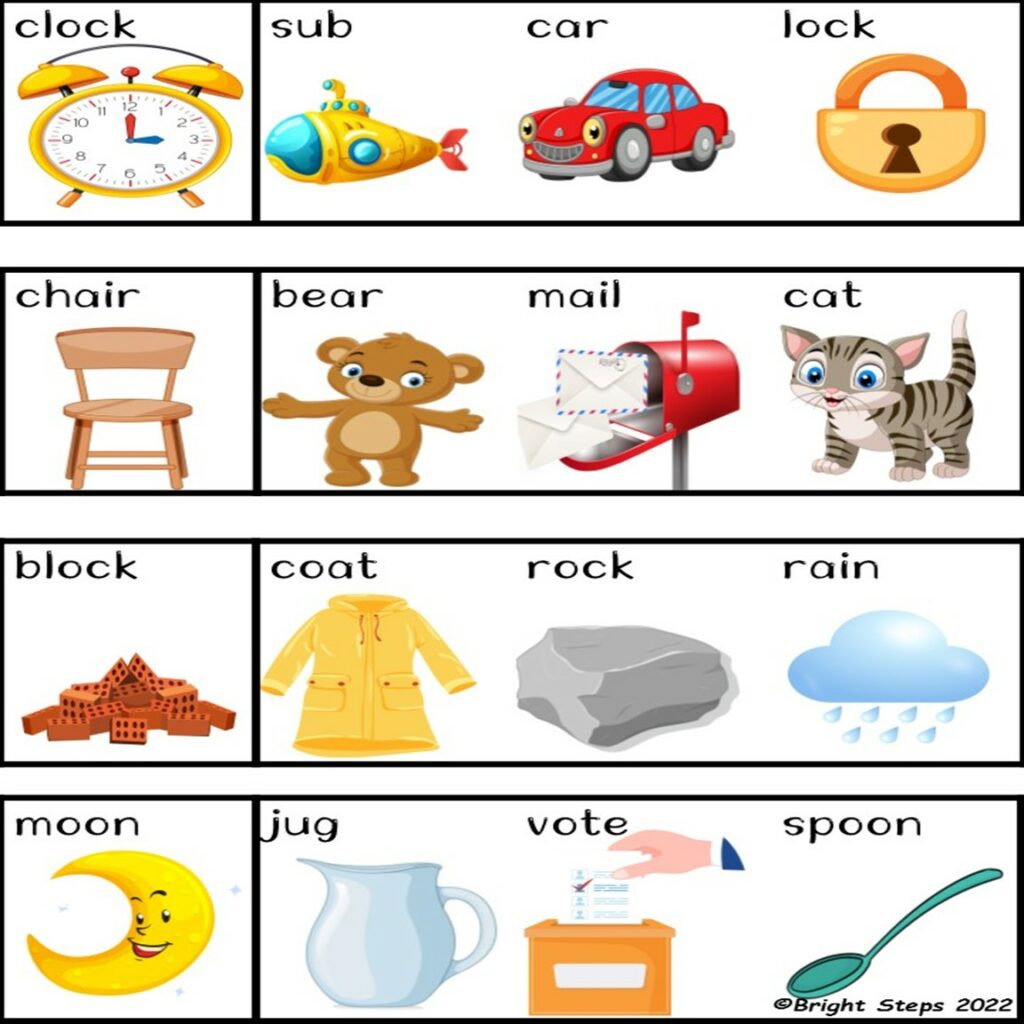 Rhyming Words! Rhyming Picture Cards Literacy Center Activity (100 ...