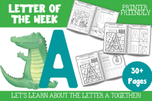 30+ Pages of Letter A Themed Workbook with No Prep Worksheets and ...