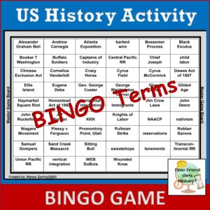 Post Reconstruction in America BINGO Review Activity - Made By Teachers