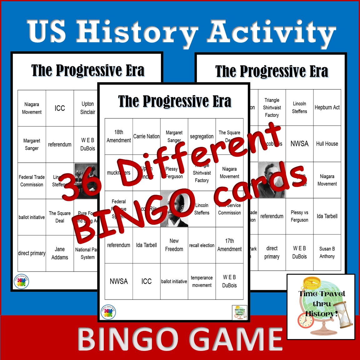 The Progressive Era BINGO Game Review Activity | Made By Teachers