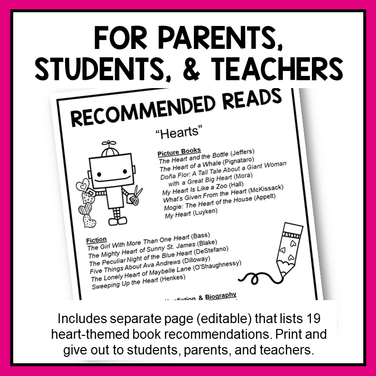 Valentines Day Library Lesson - American Heart Month - Body Systems ...