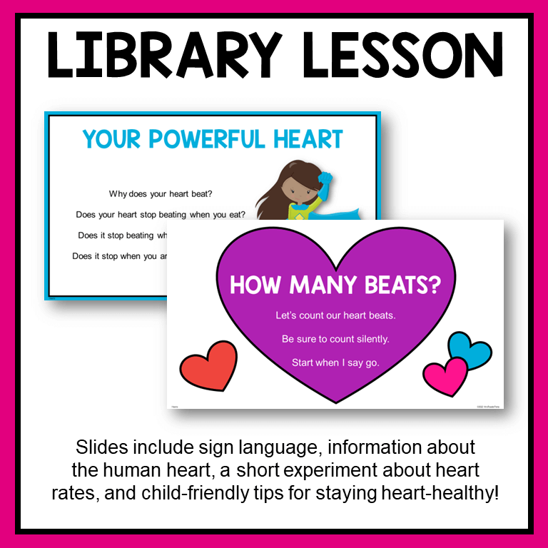 Valentines Day Library Lesson - American Heart Month - Body Systems ...