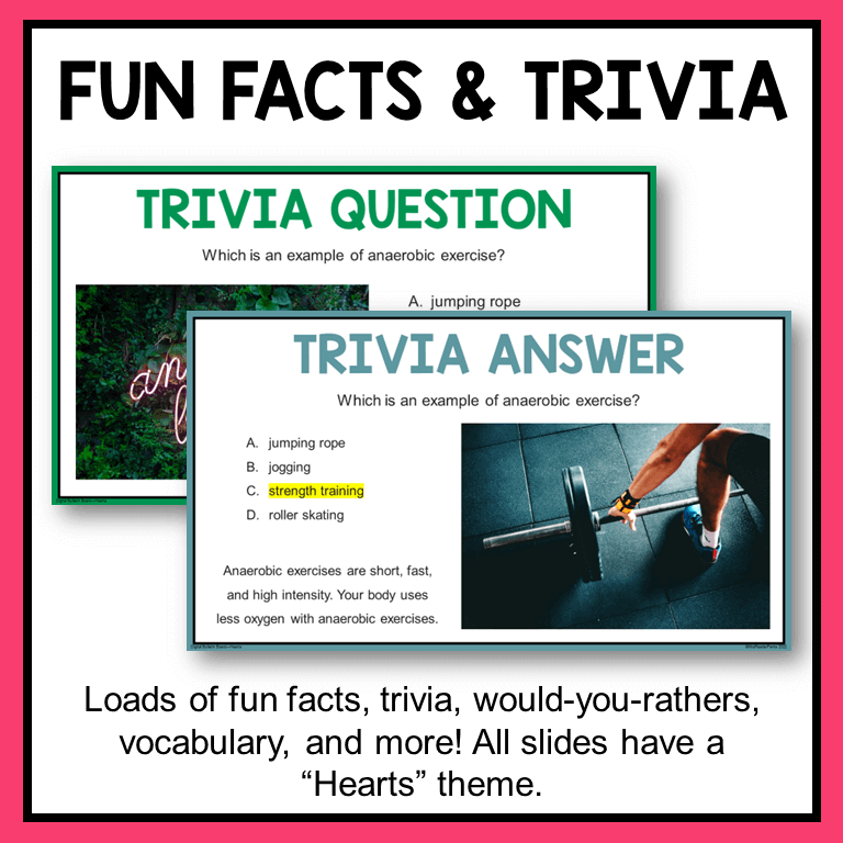 Valentine's Day Digital Bulletin Board - Hearts Theme - American Heart ...