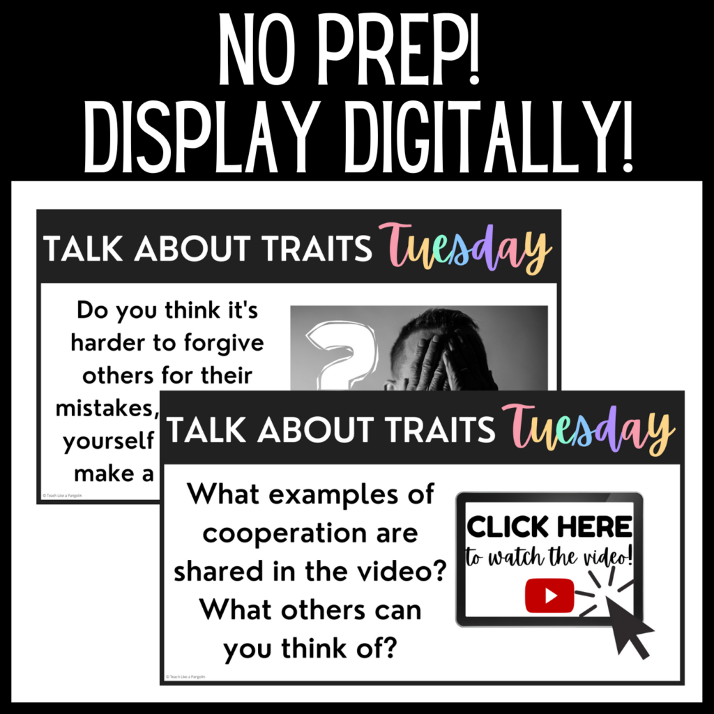 SEL Morning Meeting Slides - Daily Community Building Questions - Set 4 ...