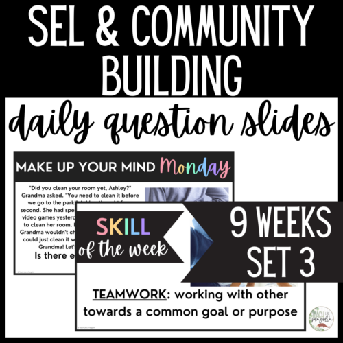 SEL Morning Meeting Slides - Daily Community Building Questions - Set 3 ...