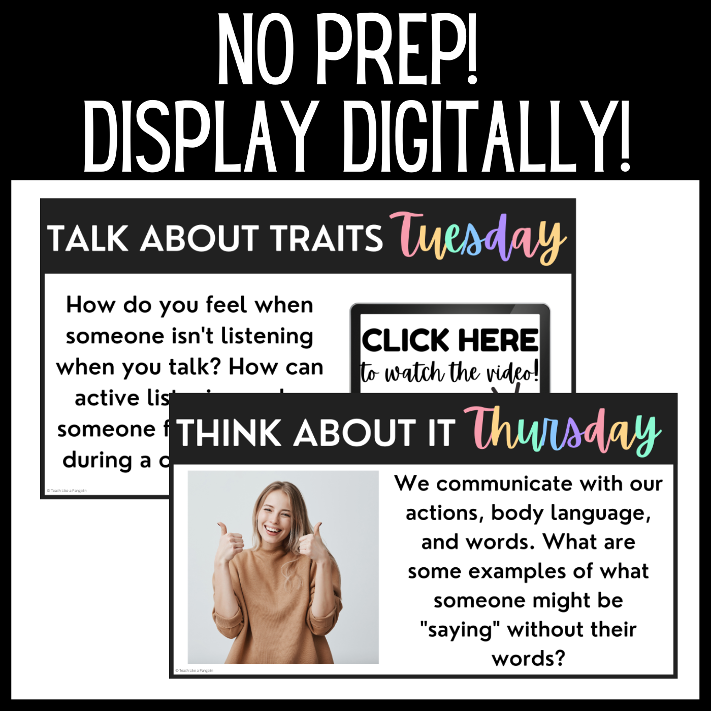 SEL Morning Meeting Slides - Daily Community Building Questions - Set 2 ...