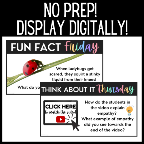 SEL Morning Meeting Slides - Daily Community Building Questions - Set 1 ...