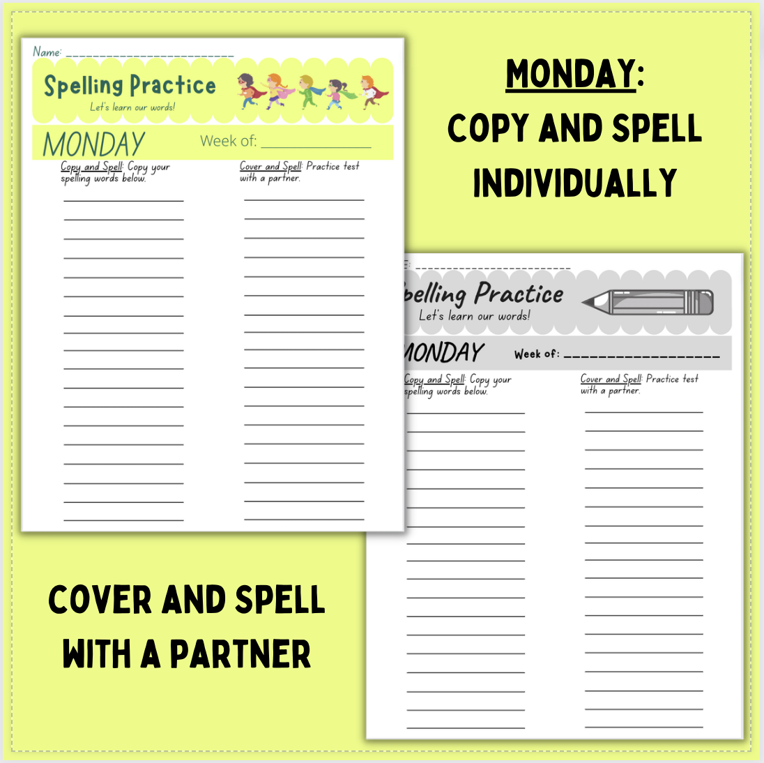 Four-Day Daily Spelling Practice: Use with Any 18-Word Spelling List ...