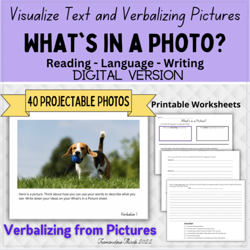 40 "What's in a Picture?" Verbalizing Strategy Activities for Reading ...