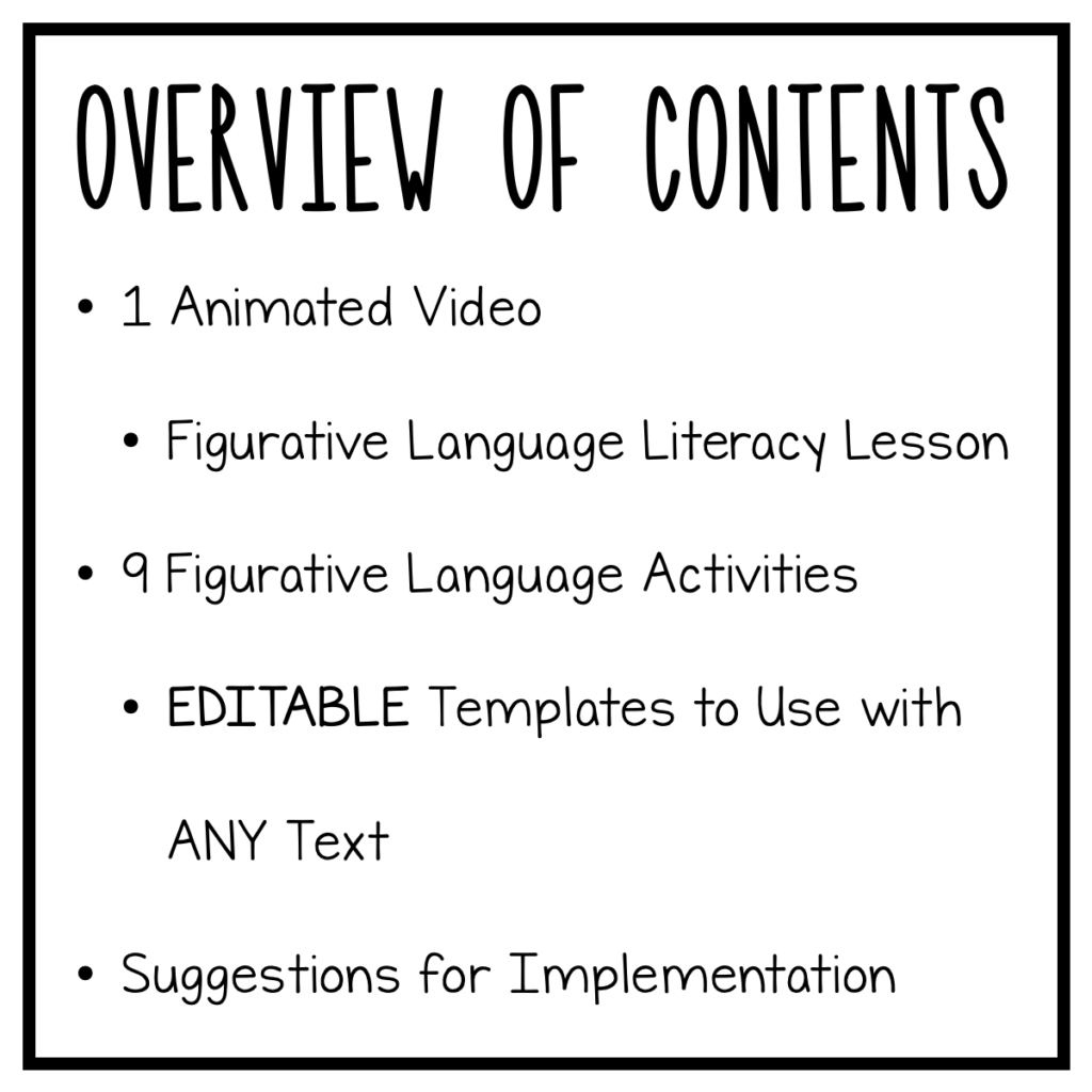 Figurative Language Activities Video Lesson Templates Made By Teachers Figurative Language Activities Video Lesson Templates Made By Teachers