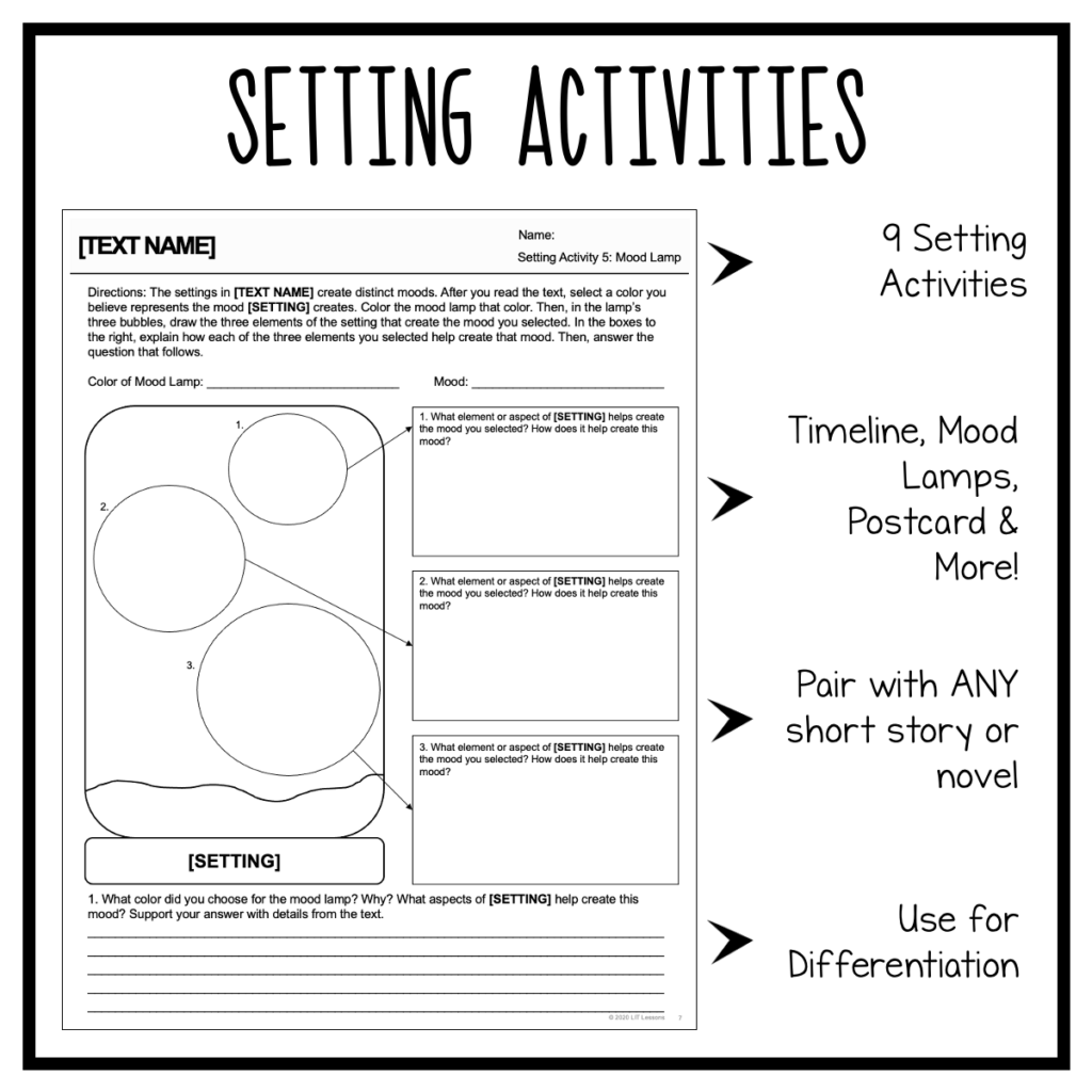 Literary Elements Activities Templates & Video Lessons | Made By Teachers
