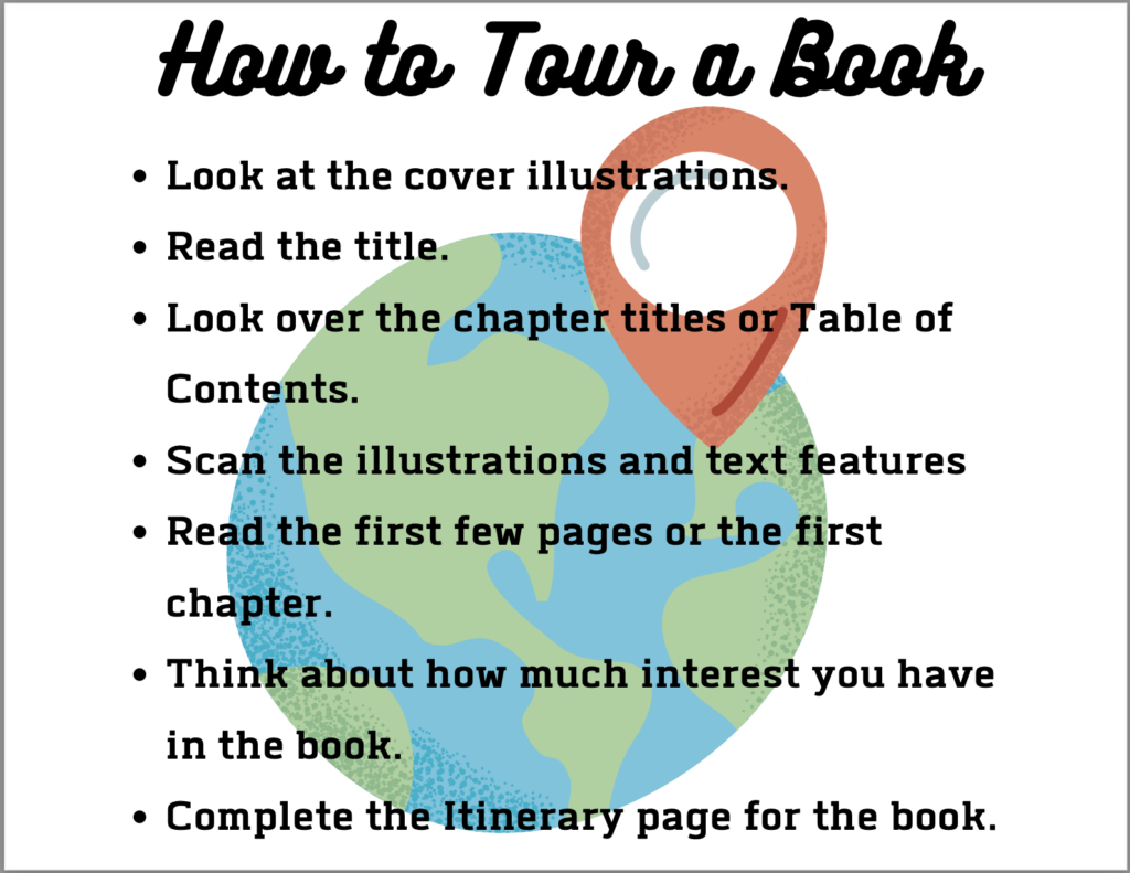 My Book Tour/Book Walk: Book/Genre Browsing Activity | Made By Teachers