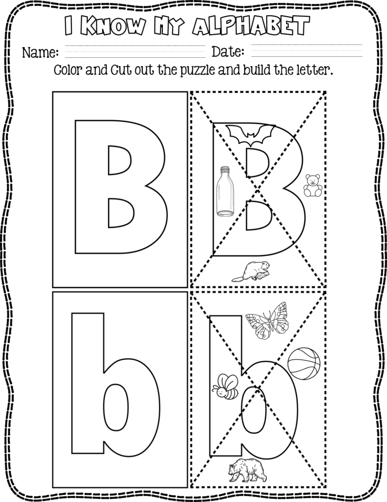 30+ Pages of Letter B Themed Workbook with No Prep Worksheets and ...