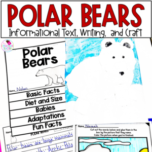 Polar Bears - Nonfiction Unit - Reading Writing - Worksheets - Craft ...