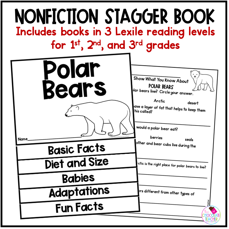 Polar Bears - Nonfiction Unit - Reading Writing - Worksheets - Craft ...