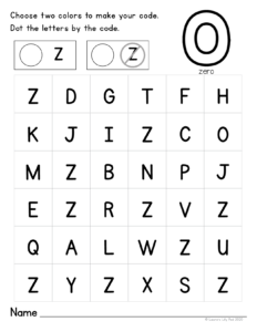 Alphabet Letter Z Dot Marker Center | Made By Teachers