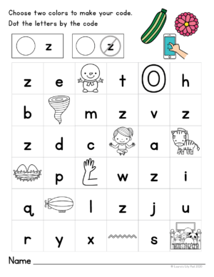 Alphabet Letter Z Dot Marker Center | Made By Teachers