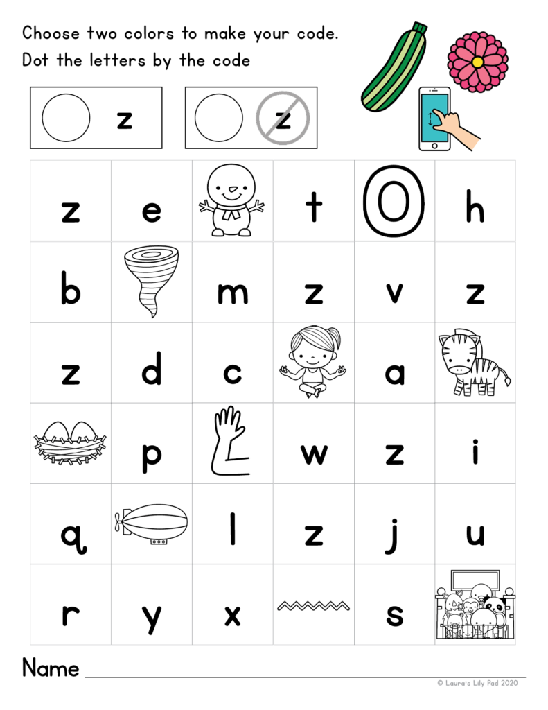 Alphabet Letter Z Dot Marker Center | Made By Teachers