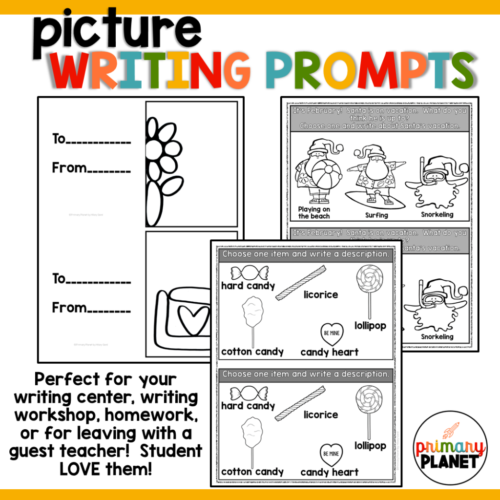Winter Writing Prompts with Pictures - February Picture Writing Prompts ...