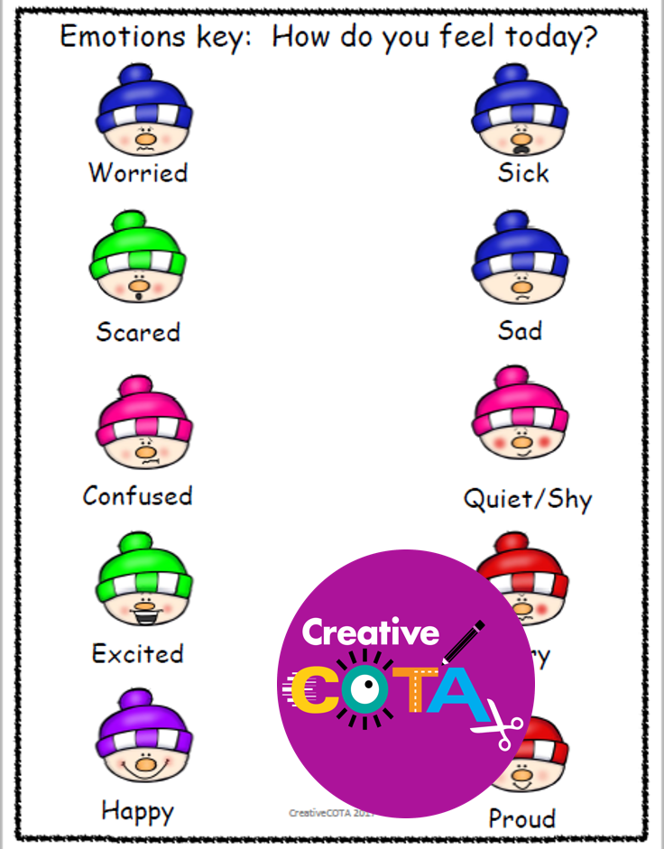 Winter Social Emotional Learning Activity Snowman Feelings Bingo | Made ...