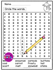 Winter Snowman Math and Writing Centers Worksheets and Activities ...