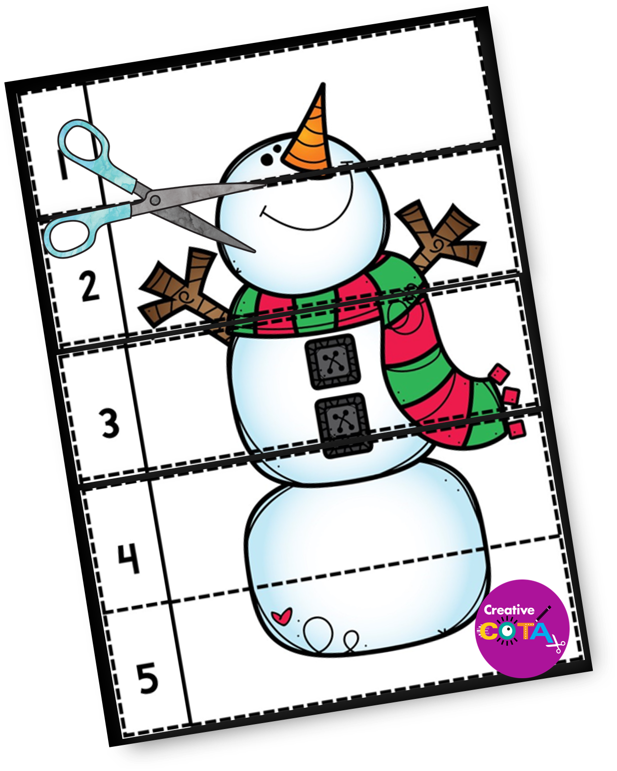 Winter Snowman Math and Writing Centers Worksheets and Activities ...