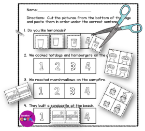 Story Retell 4 Picture Sequencing Activities and Worksheets | Made By ...