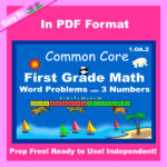 First Grade Math Word Problems 1.OA.2 | Made By Teachers