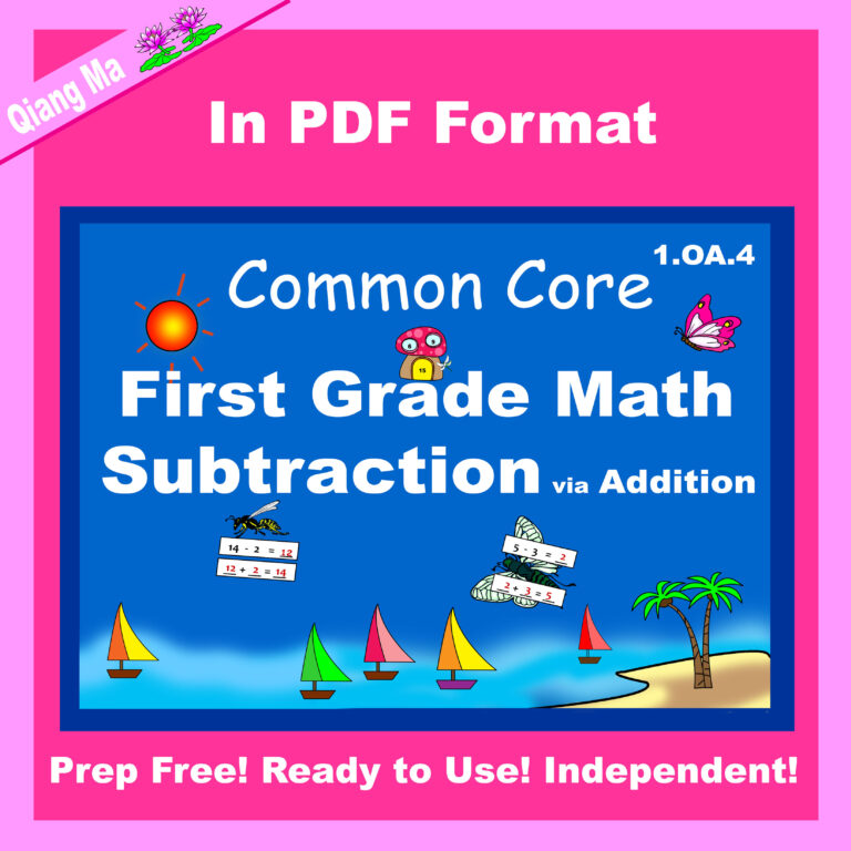 First Grade Math Subtraction 1.OA.4 | Made By Teachers