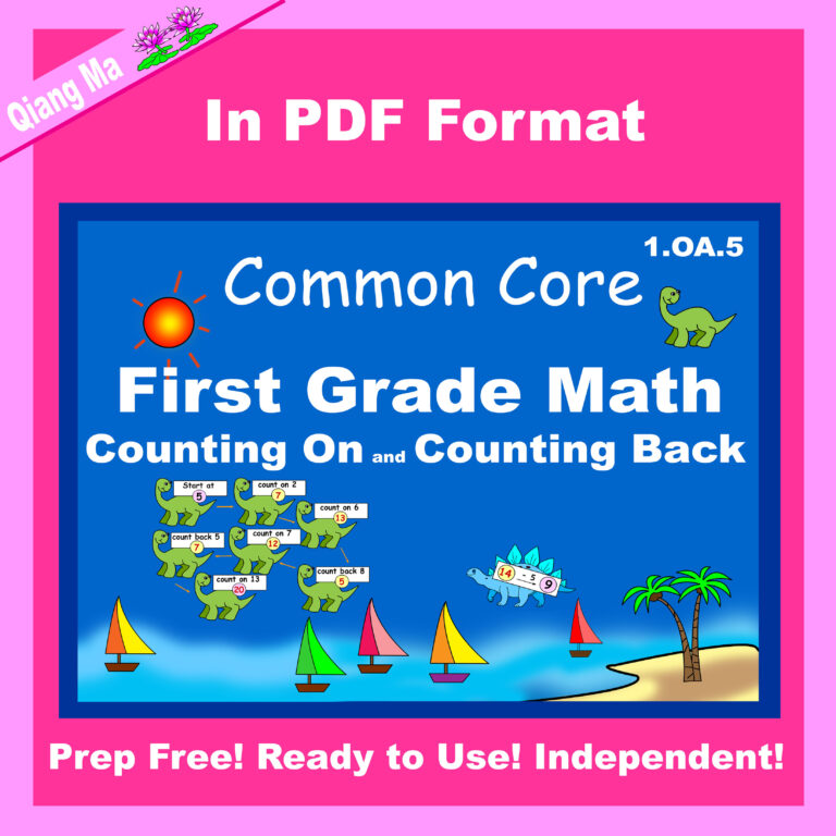 First Grade Math Year Long Mega Bundle All Common Core Standards ...