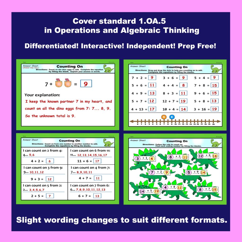 First Grade Math Count On 1.OA.5 | Made By Teachers